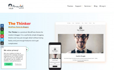 The Thinker Theme WordPress Theme - ThemeDetect.com