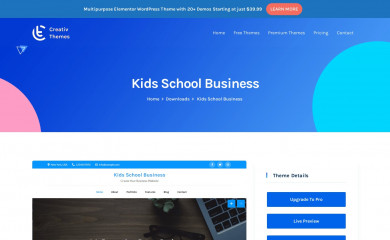 Kids School WordPress Theme - ThemeDetect.com
