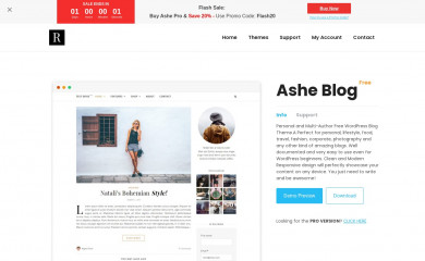 Ashe WordPress Theme - ThemeDetect.com
